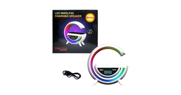 Sing-e Mini Portable Wireless Speaker with Wireless Charger ZQS1222 White